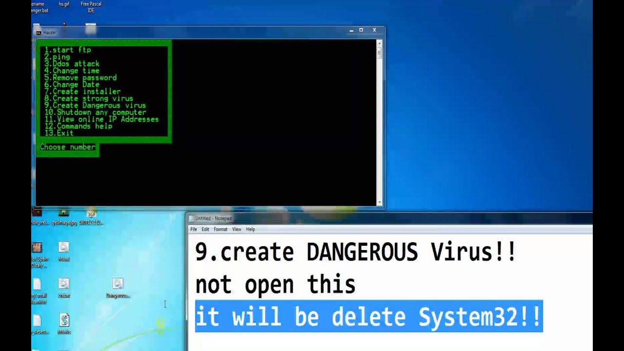 New cool batch file!!! - YouTube