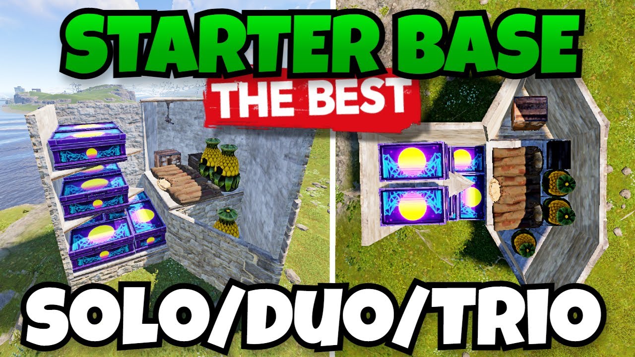 The BEST Starter Base In RUST Solo Duo Trio 2022 YouTube The BEST Starter Base In RUST Solo Duo Trio 2022 YouTube