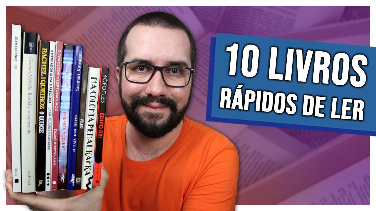 10 LIVROS RÁPIDOS DE LER (150 PÁGINAS OU MENOS) - YouTube