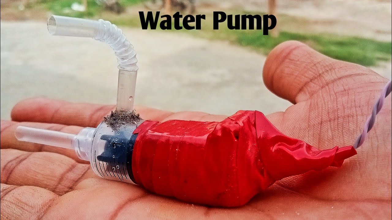 How to make a mini Water Pump very easy at home |DIY Water Pump Project ...