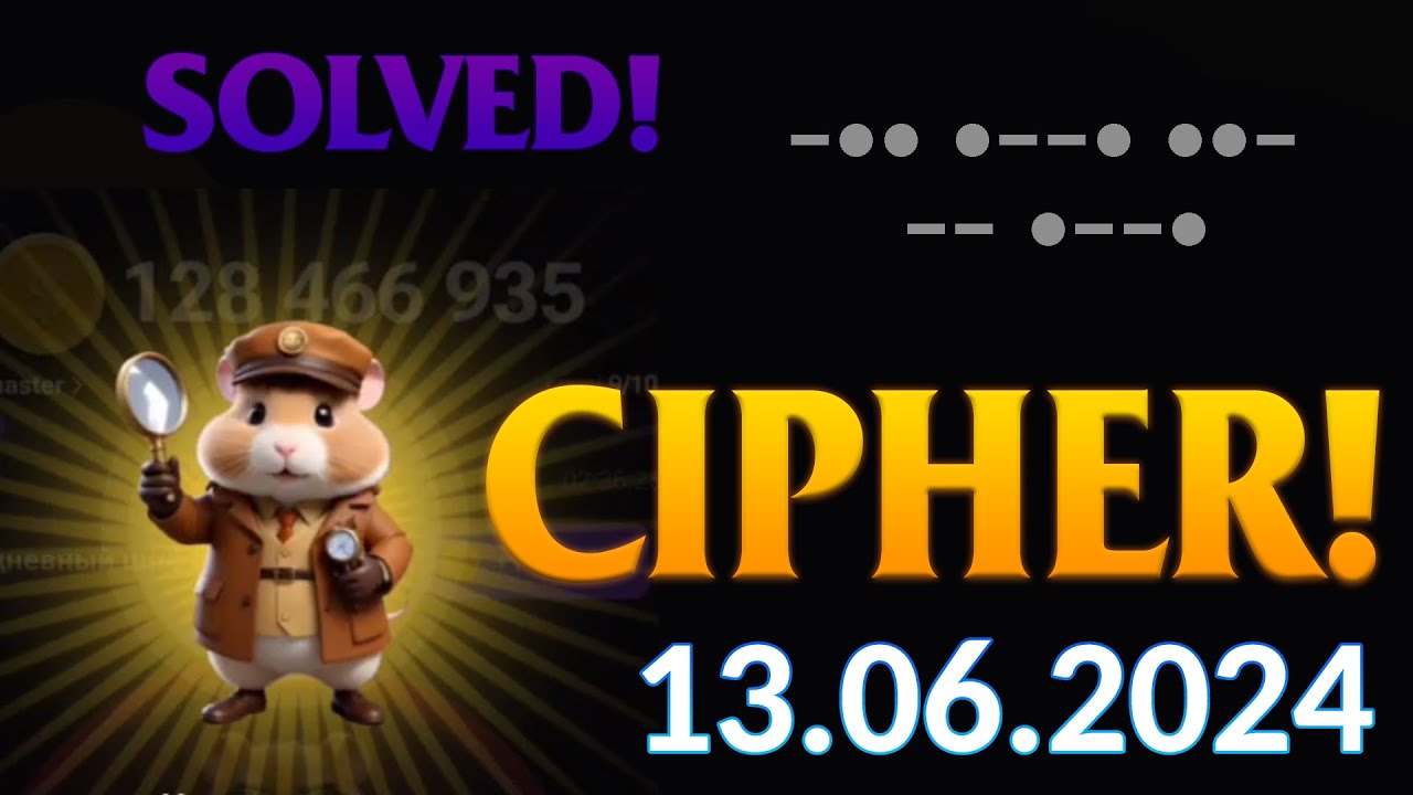 Hamster Kombat Daily Cipher Unlocked 13 - 14 june #hamsterkombat Morse ...