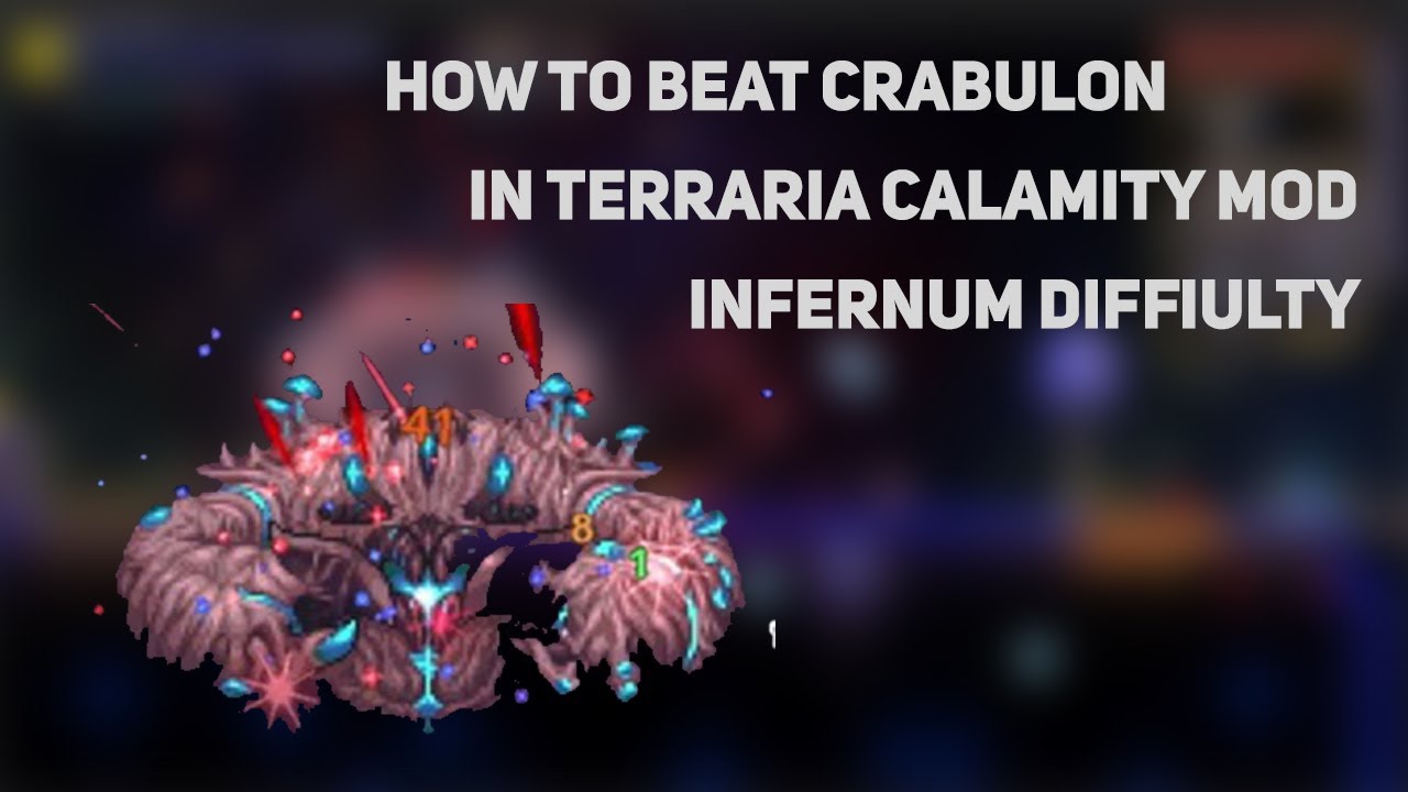How to beat Crabulon in Terraria Calamity Mod Infernum | Terraria - YouTube