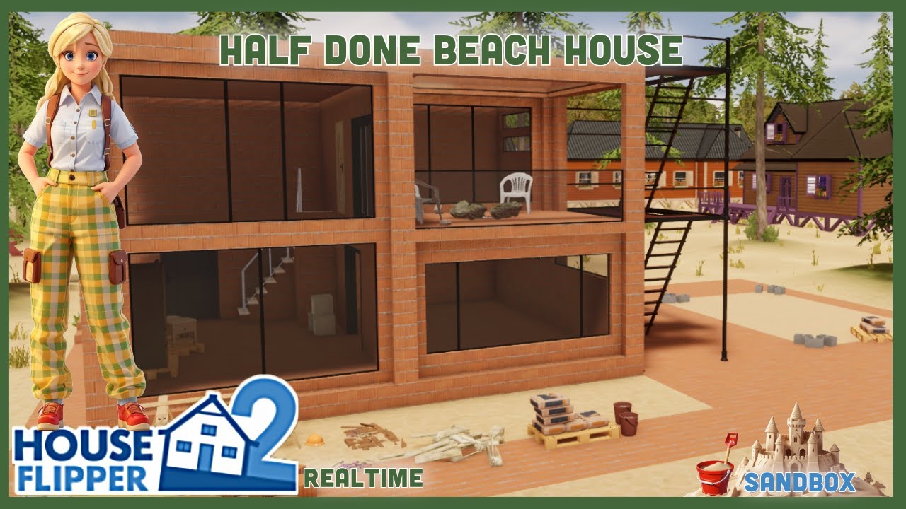 Half Done Beach House, Realtime, Sandbox Flip, House Flipper 2 - YouTube