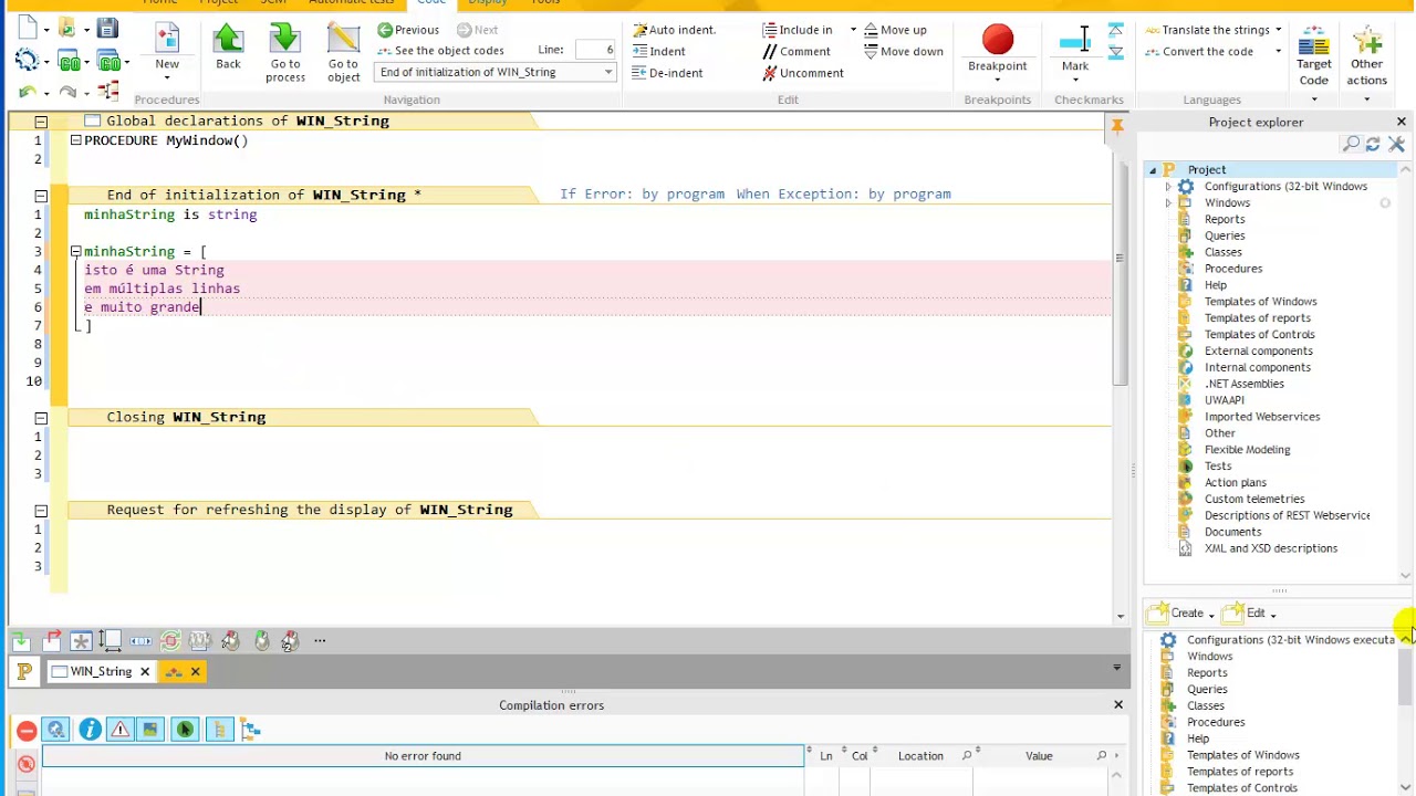 Rapidinha Windev 9 - String em Múltiplas Linhas - YouTube