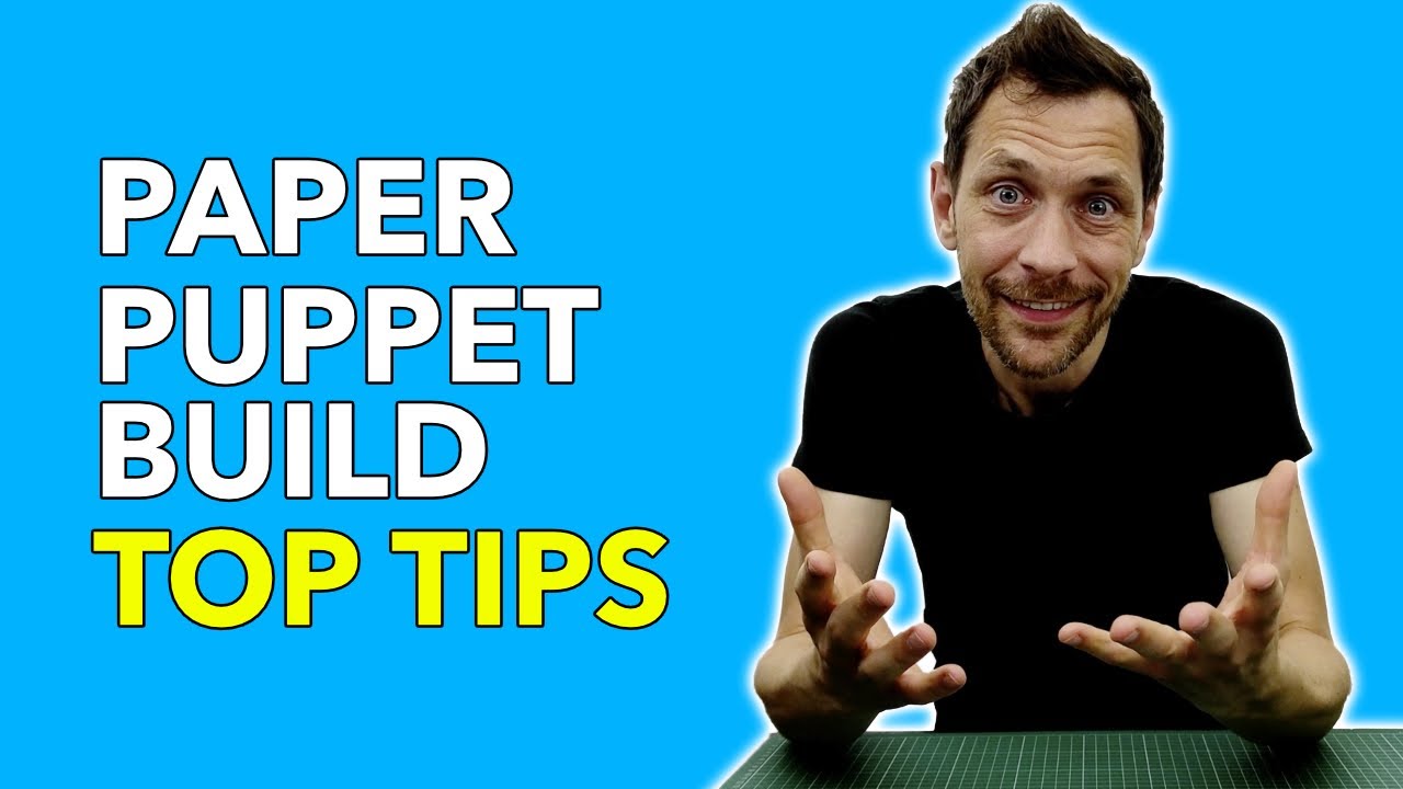 My tips for building paper puppets (from my templates) - YouTube