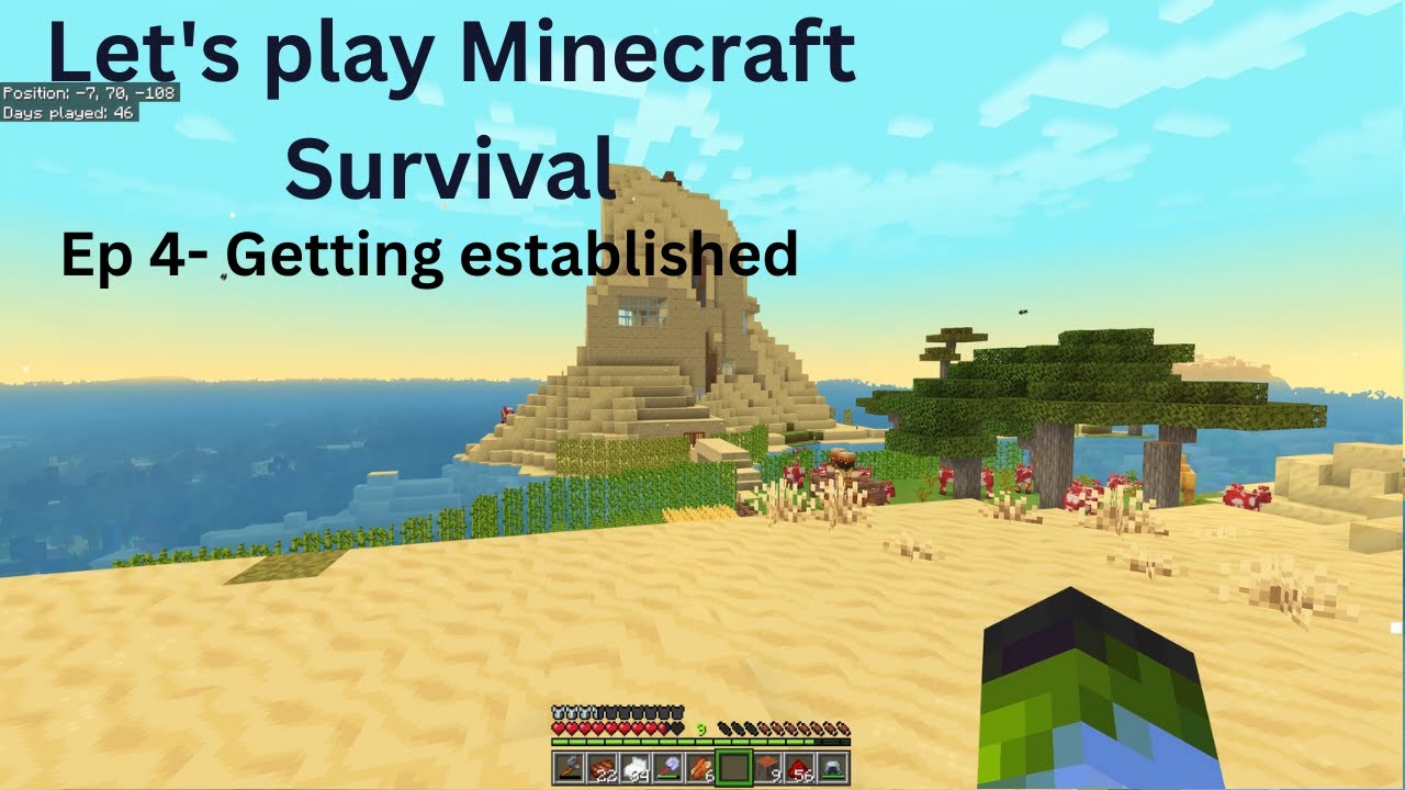 Let's play Minecraft Survival ep 4 - Getting Established - YouTube