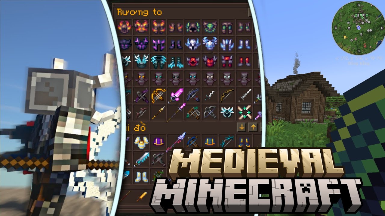 Cách Cài Addon Thời Trung Cổ Medieval Minecraft V2 Mới Nhất Có Boss ...