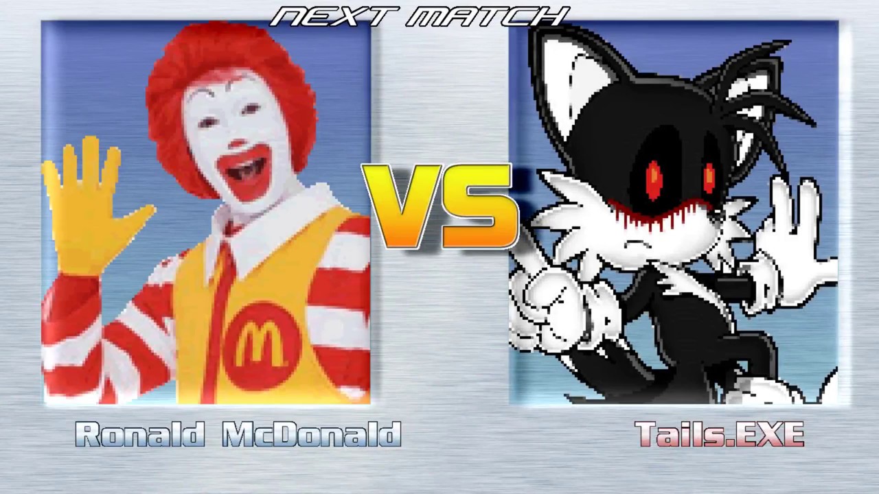{MUGEN} Ronald (My Donald Edit) [AI LvL: 10, 12p] vs Tails.EXE - YouTube