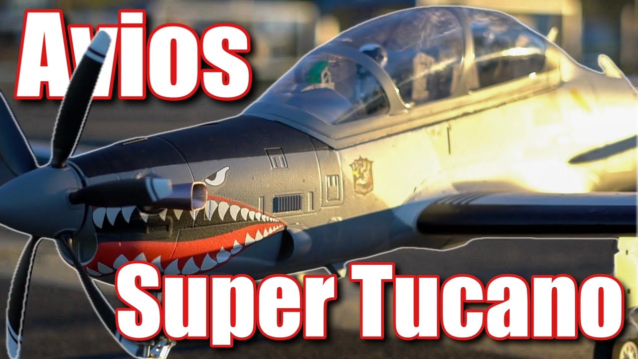 Hobby King Avios Super Tucano 1.6m - YouTube