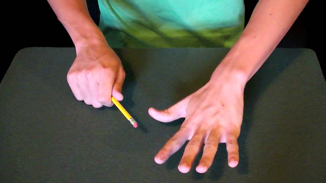 Pencil Tap Coin Vanish - Revealed - YouTube