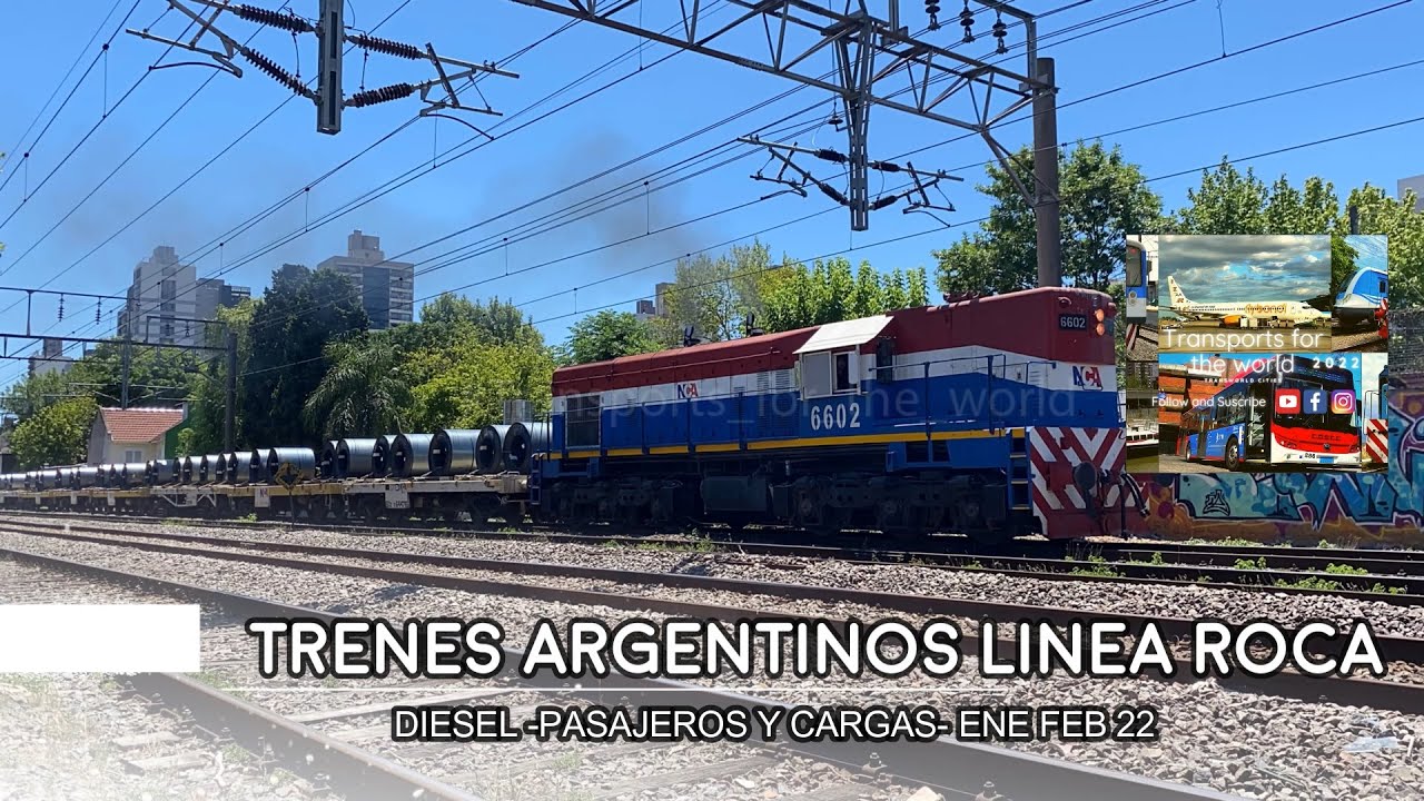 Trenes Argentinos - Compilado DIESEL CARGAS Y PASAJEROS- Ene/Feb 22 ...