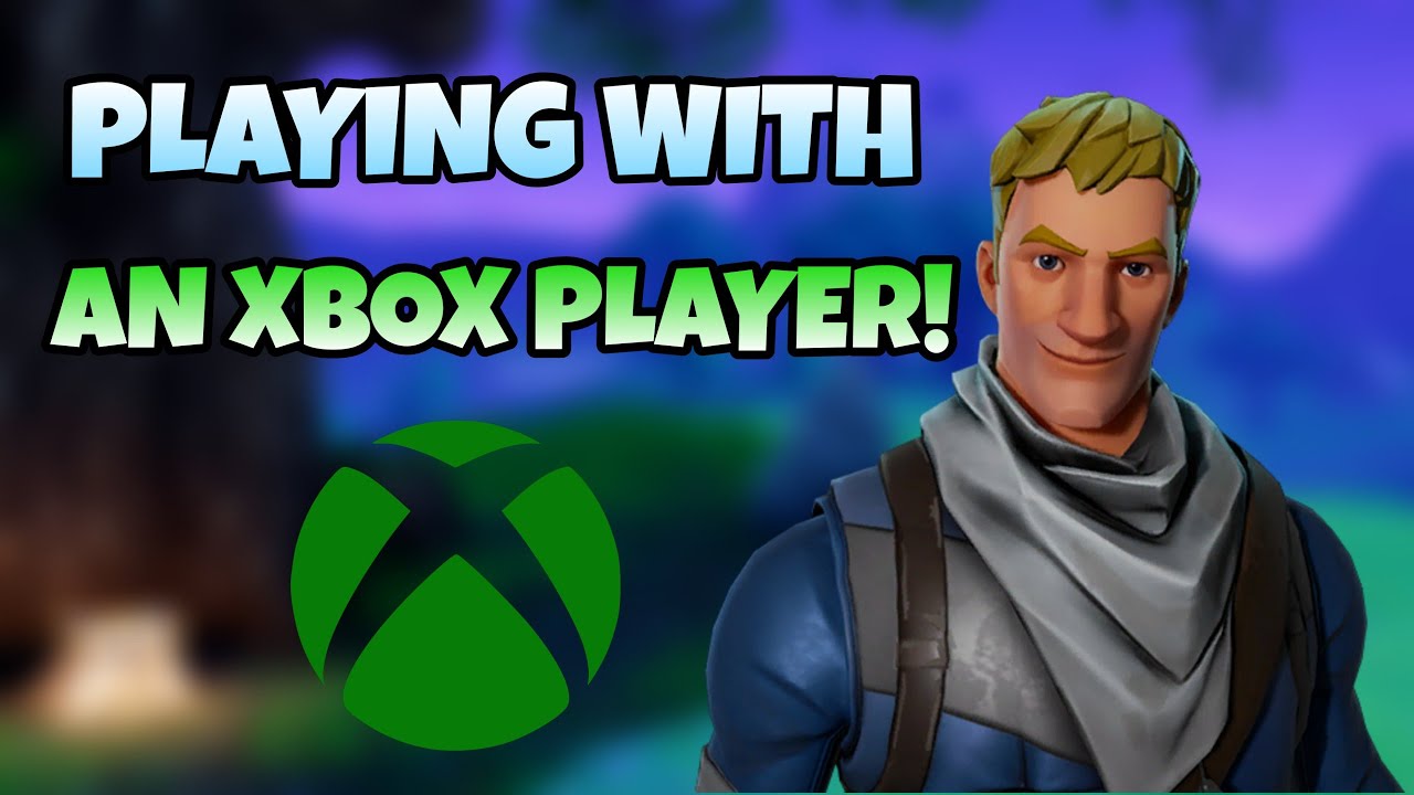 PLAYING FORTNITE WITH AN XBOX PLAYER!! (Fortnite battle royal) - YouTube
