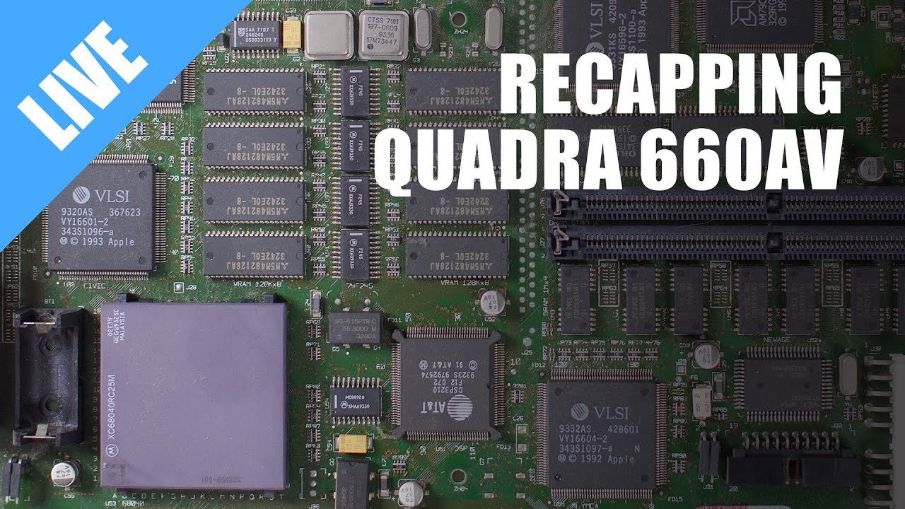 Recapping a Quadra 660AV - YouTube
