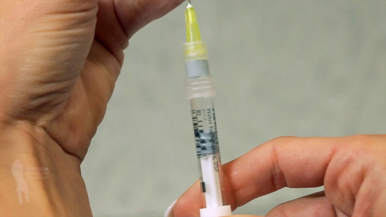 How to inject cetrotide in IVF cycle - YouTube