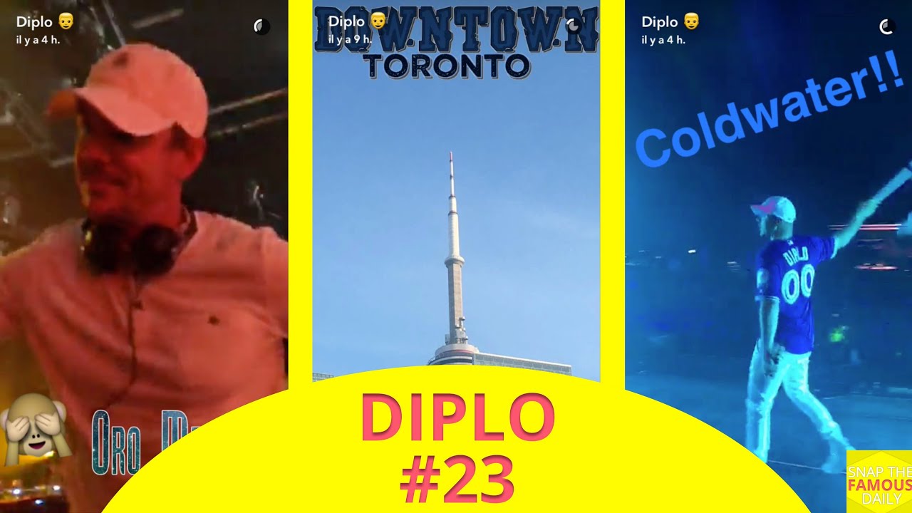 Diplo mixes in Toronto (Canada) - snapchat - july 23 2016 - YouTube