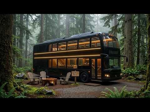 I Transformed an Abandoned Double-Decker School Bus into a $1,000,000 Luxury Mansion | ASMR RestorX