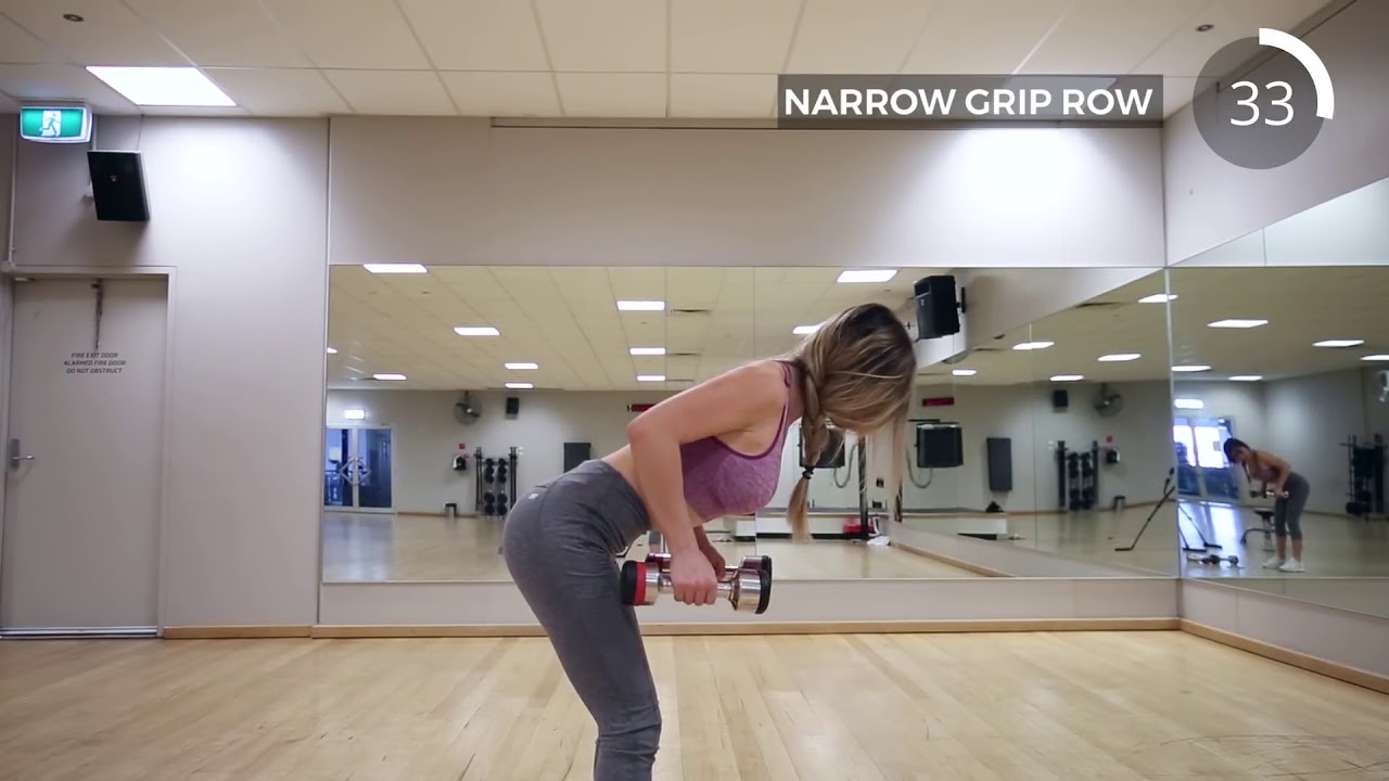 narrow grip row 1 - YouTube