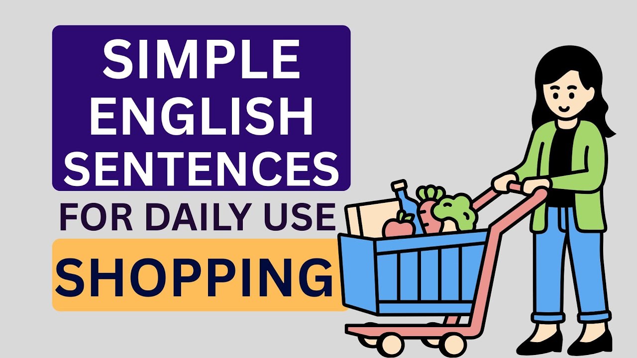 Simple English sentences for daily use — Shopping - YouTube
