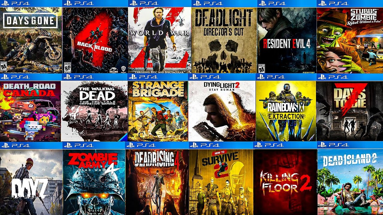 Top 25 Best PS4 ZOMBIE Games - YouTube