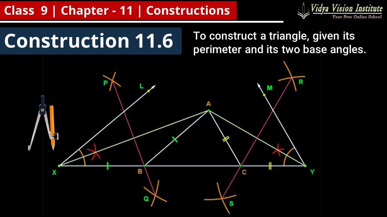 Constructions - Construction 11.6 | class 9 maths chapter 11 | cbse ...