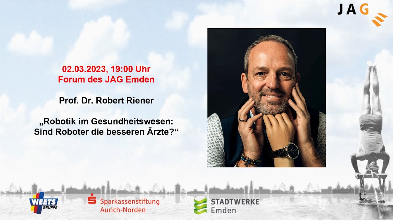 Prof. Dr. Robert Riener : „Robotik im Gesundheitswesen: Sind Roboter ...