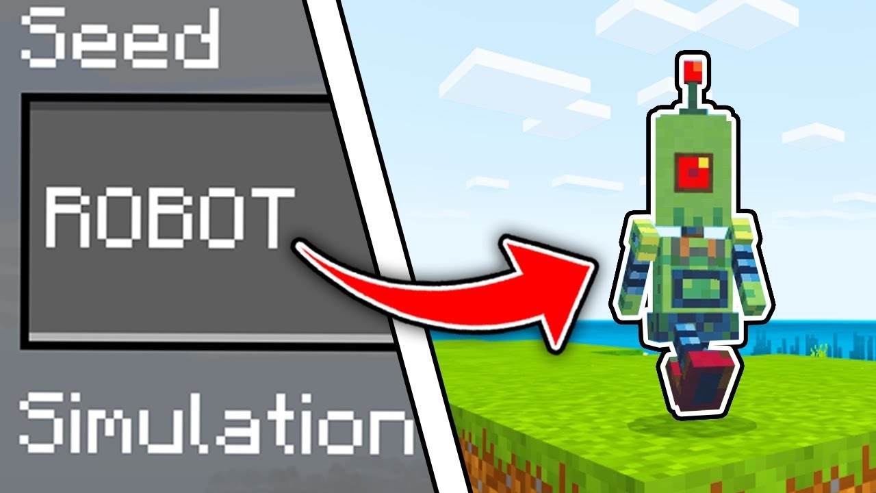 Minecraft : This SEED SPAWNED A ROBOT! (Ps3/Xbox360/PS4/XboxOne/PE/MCPE) - YouTube