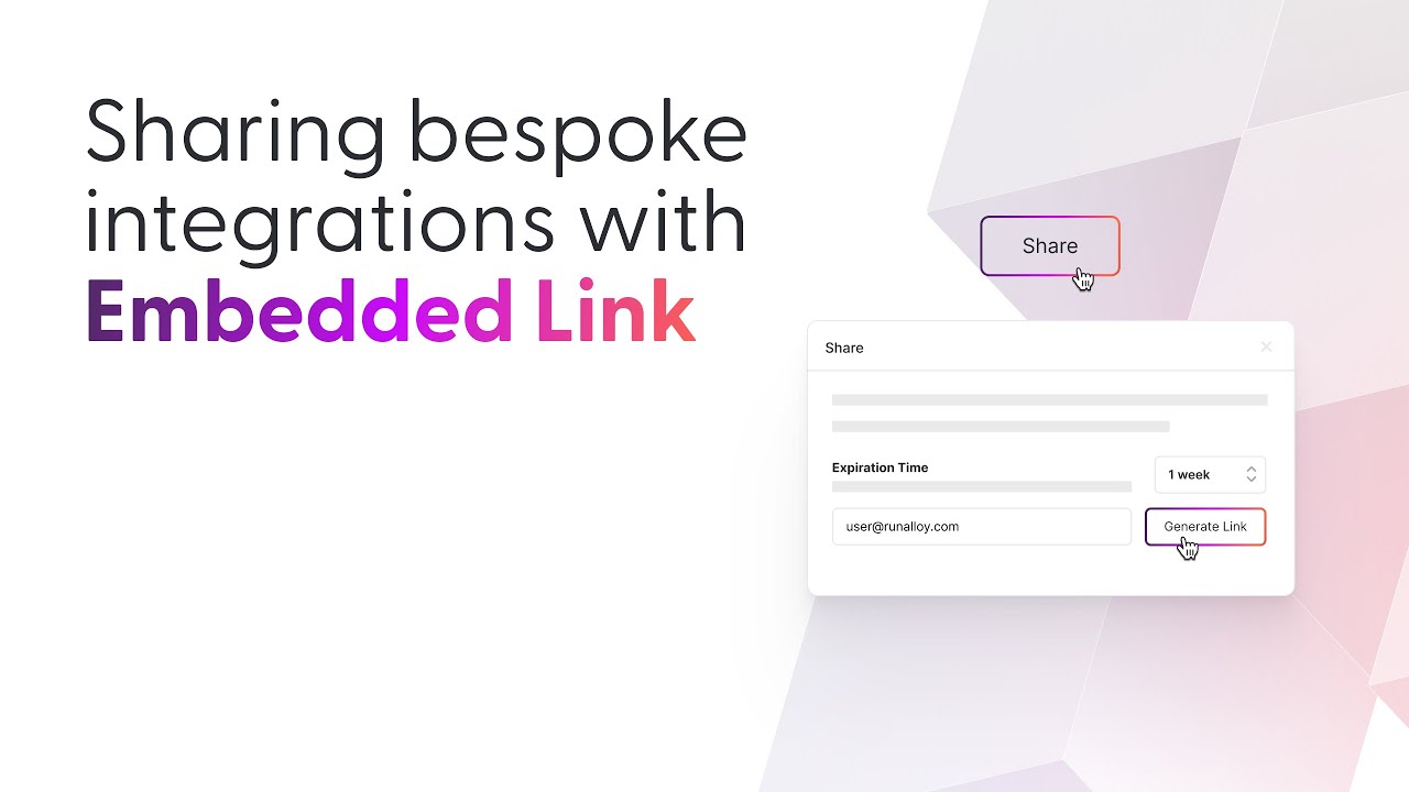 Sharing bespoke integrations with Embedded Link - YouTube
