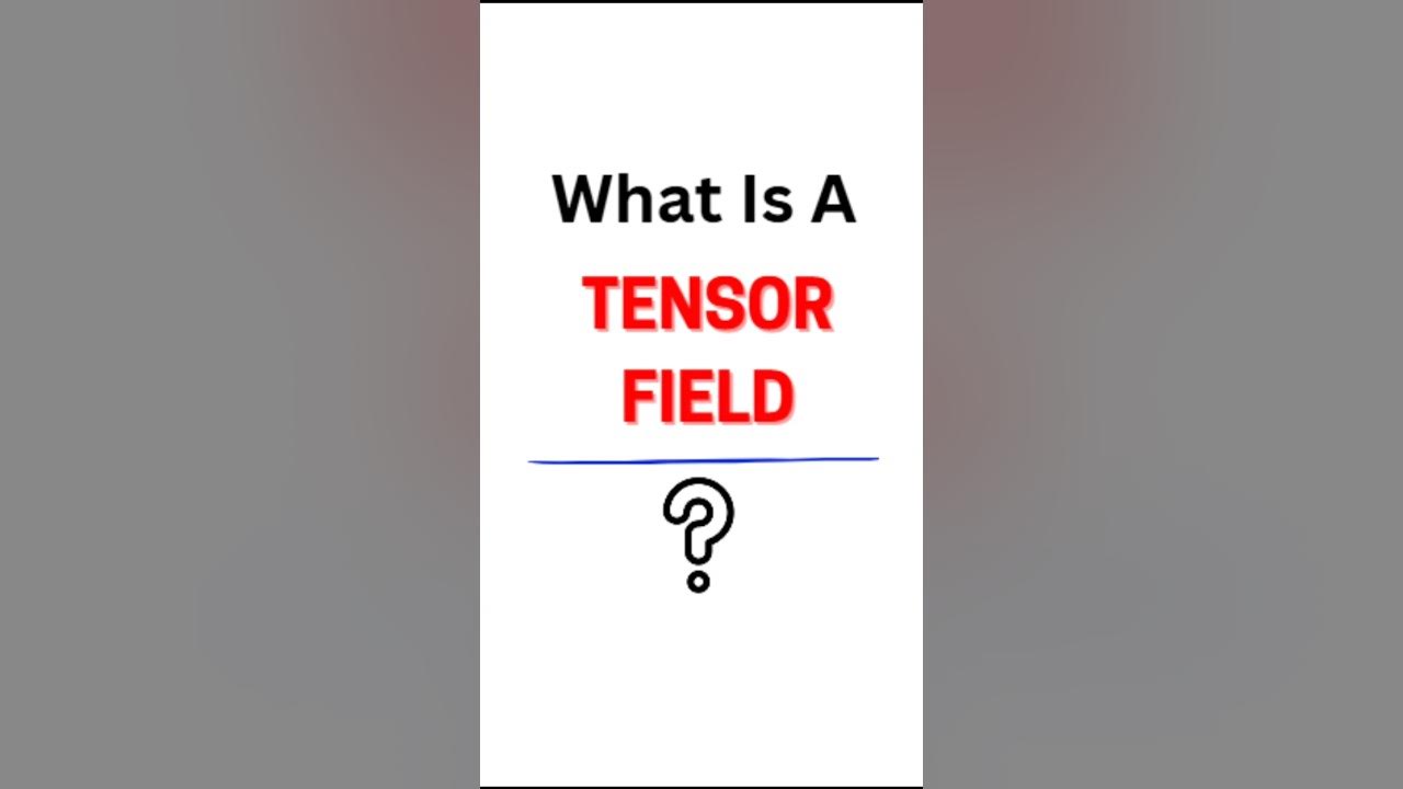 What Is A Tensor Field in Physics | Tensor Calculus for General ...