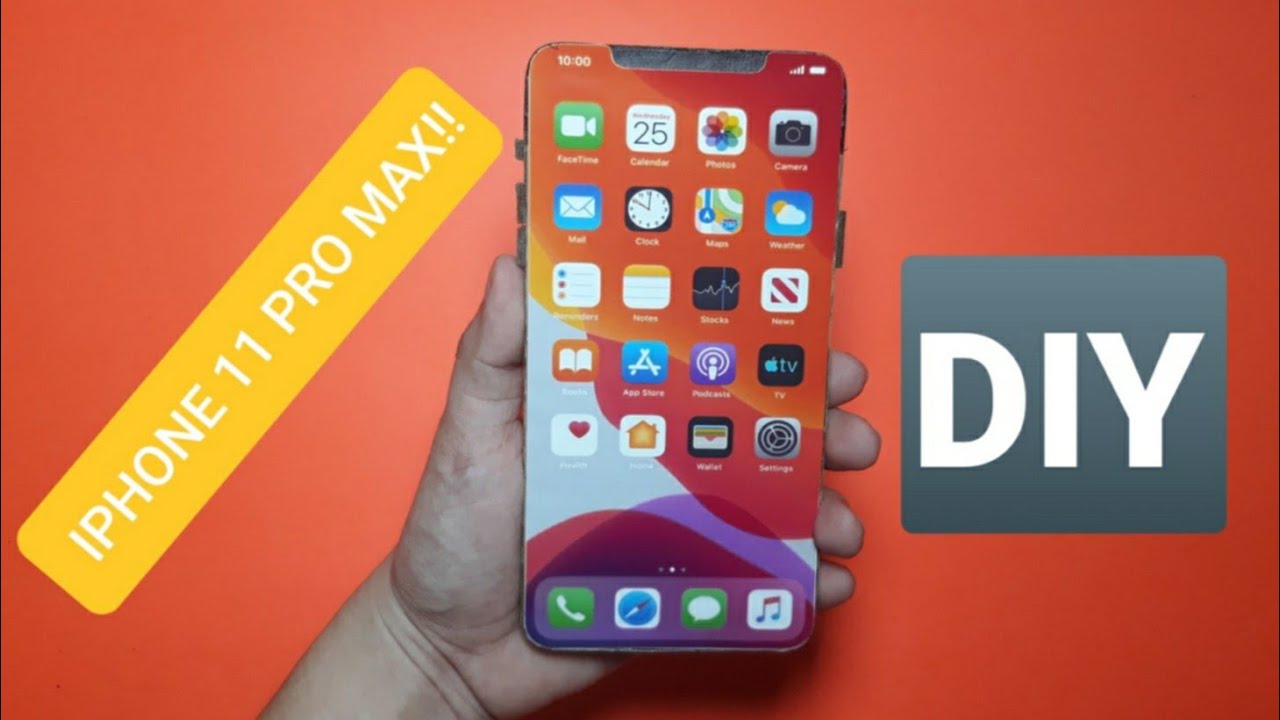 HOW TO MAKE A DUMMY IPHONE 11 PRO MAX USING CARDBOARD // CARDBOARD ...