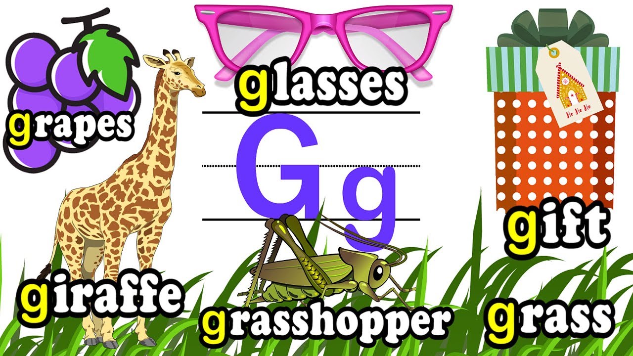 Letter “G” | G is for Girl Gift Goat Goose | ABC 英文字母G - YouTube