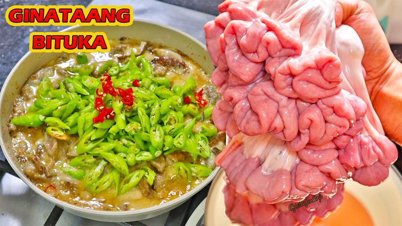 ISAW NG BABOY NA NILUTO SA GATA AT KONTING SILI - YouTube