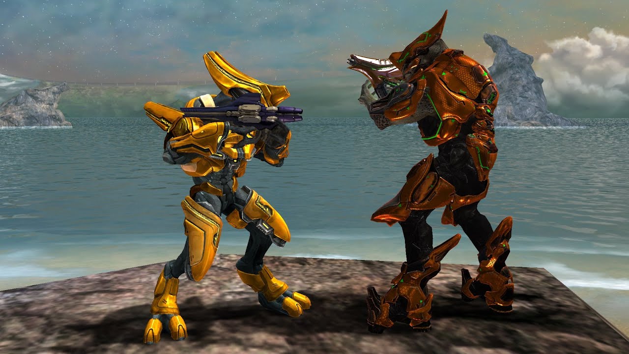 Halo Reach Elites VS. Halo 4 Elites (Old Version) - YouTube
