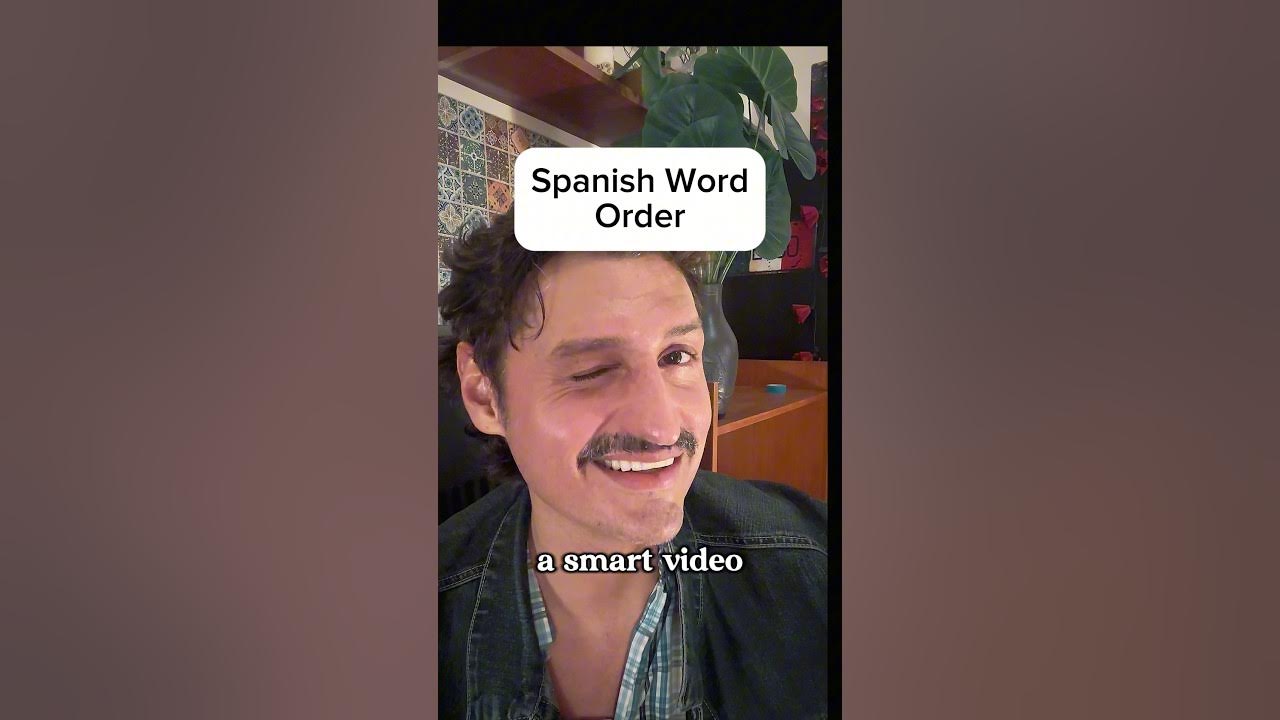 Understanding word order in Spanish #learnspanish #español # ...