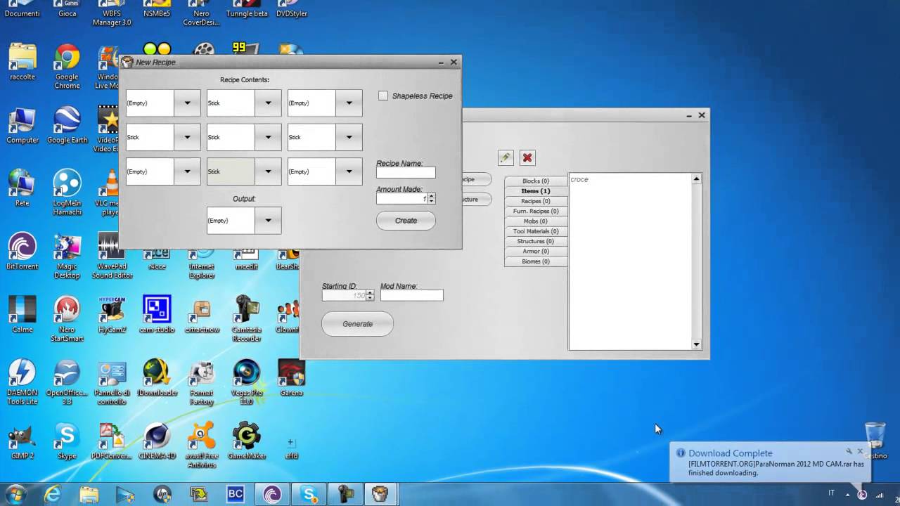 Come creare una mod di minecraft ep.3: Crafting part.1 - YouTube