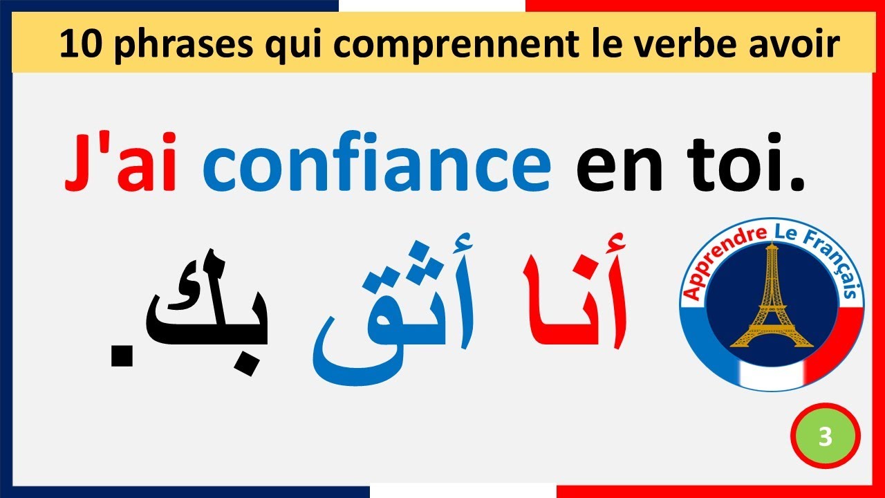 10 phrases qui comprennent le verbe avoir | apprendre le français ...