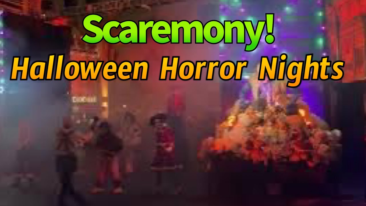 Halloween Horror Nights Scaremony with dolls, toys, and toy maker at ...
