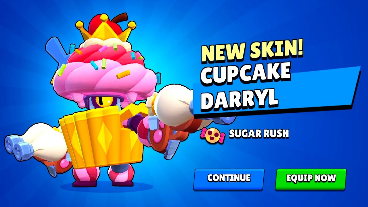 Sweet Victory! Unlock Cupcake Darryl: Sugar Rush Skin in Brawl Stars ...