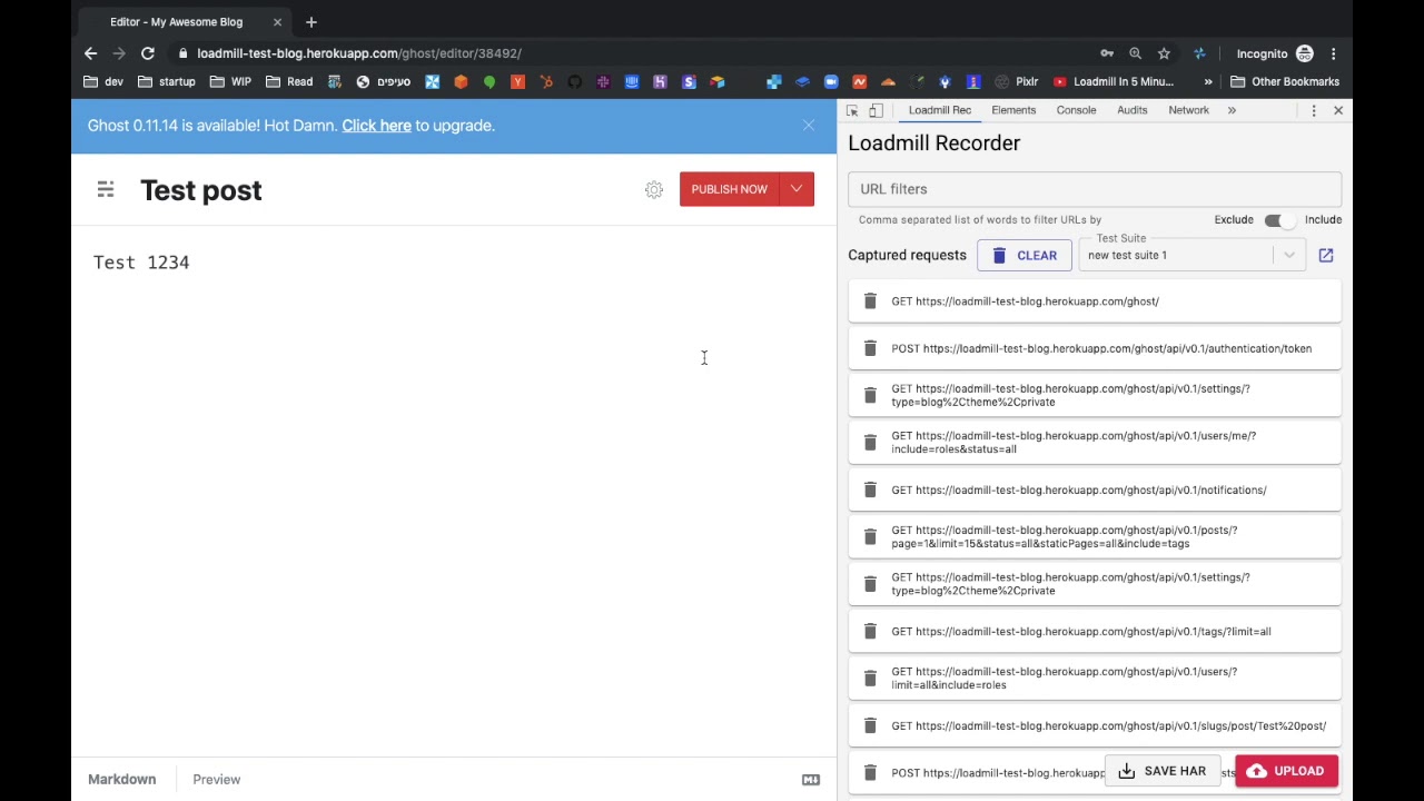 Loadmill Recorder Demo - YouTube