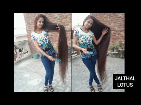 Combing Very Long Hair || Slow Motion - YouTube