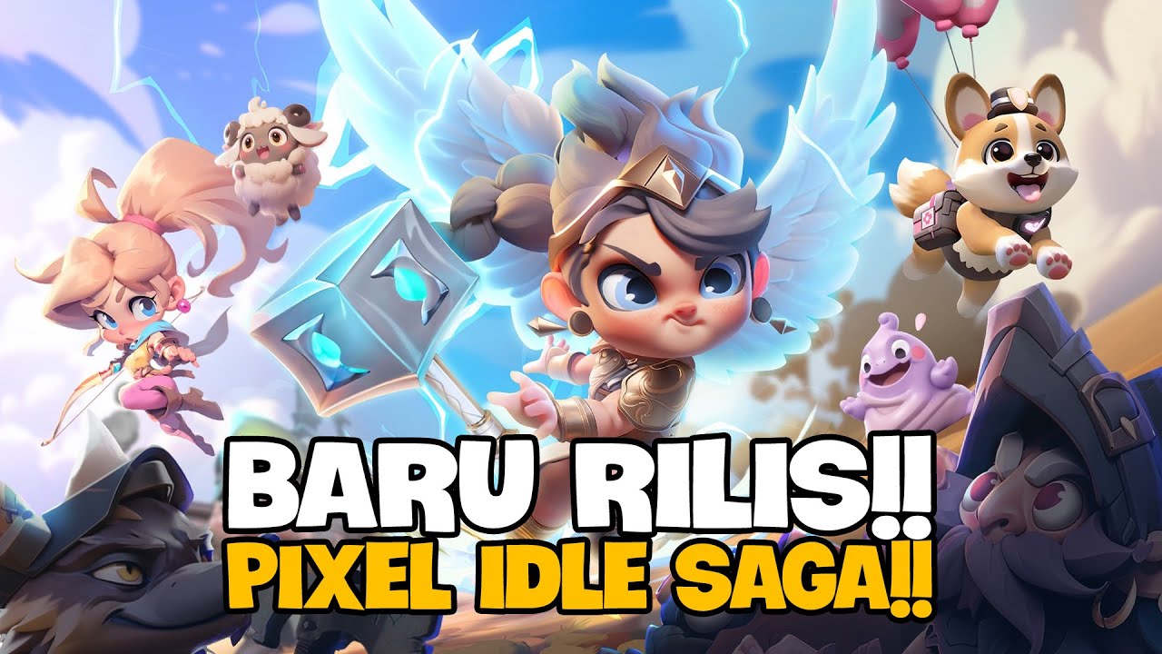 BARU RILIS GAME PIXEL IDLE SAGA GAMEPLAY! 2 GIFTCODE, KARAKTER MIRIP ...