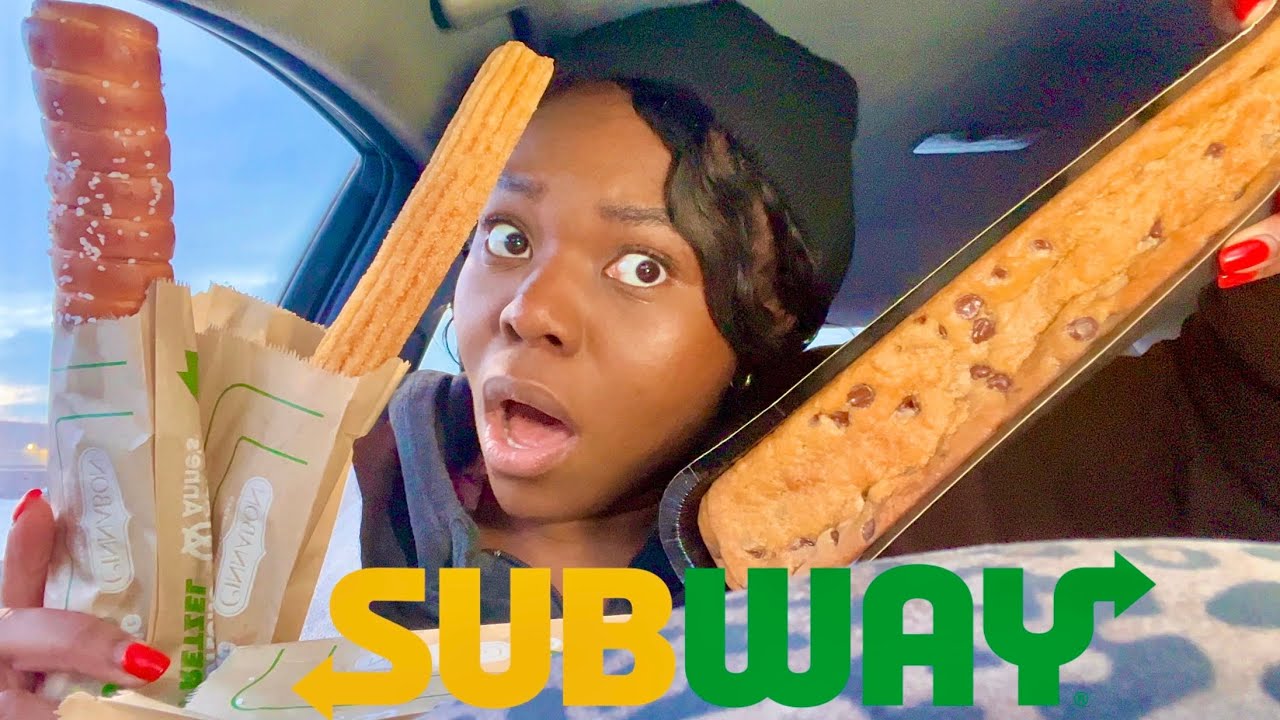 nicki vs megan | SUBWAY FOOTLONG COOKIE, PRETZEL, AND CHURRO | Subway ...