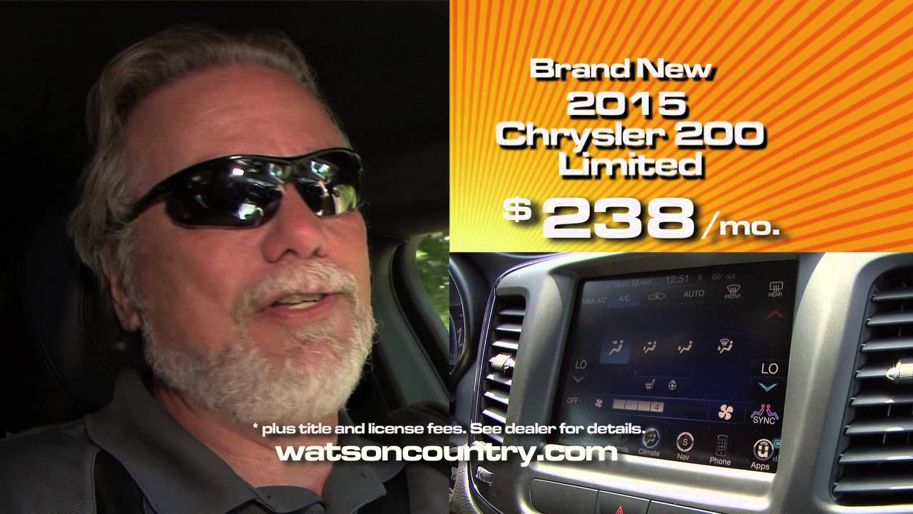 Watson Benzie 2015 Chrysler 200 July Commercial - YouTube