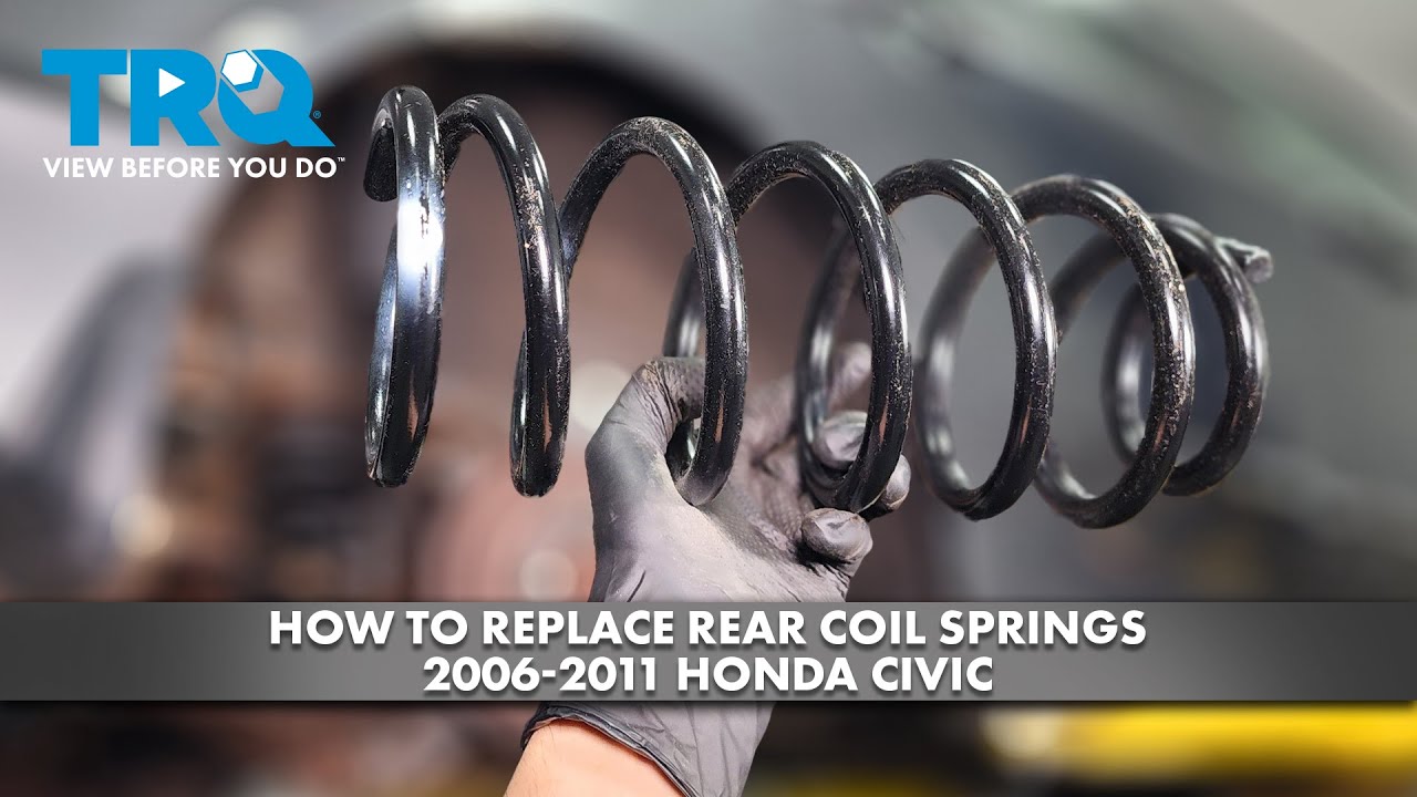 How to Replace Rear Coil Springs 2006-2011 Honda Civic - YouTube
