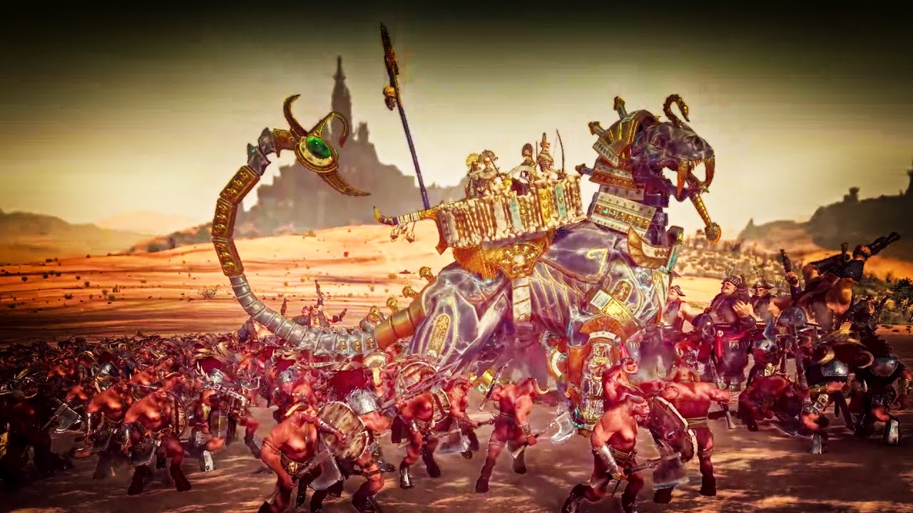 Slaughterhorn Tribe vs Court of Lybaras - Total War WARHAMMER 2 ...