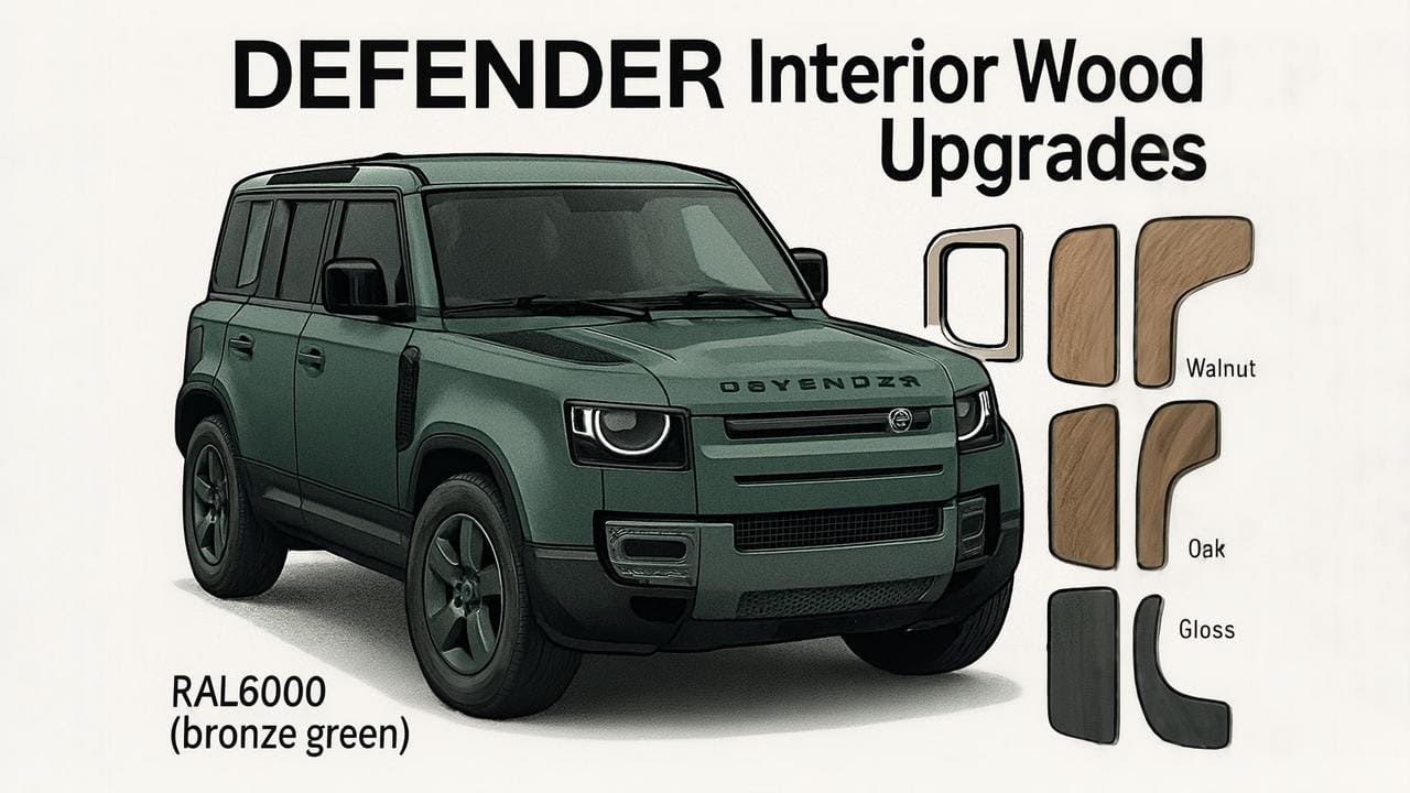 Land Rover Defender L663 Interior Wood Options & How To DIY Upgrade ...