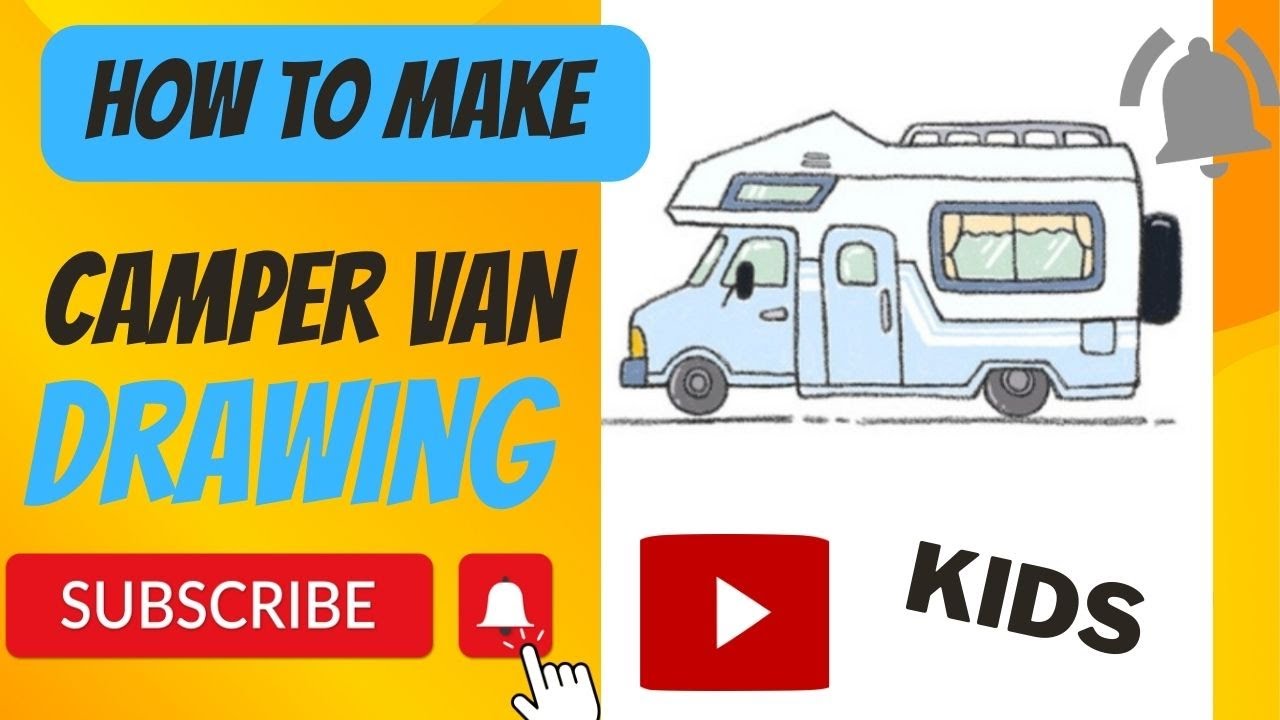 How to Draw Van for Kids Learn Drawing a Van Easy and Step by Step for ...