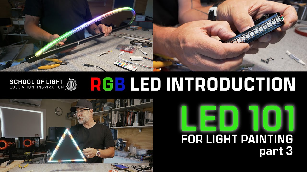 RGB LED'S FOR LIGHT PAINTING - YouTube