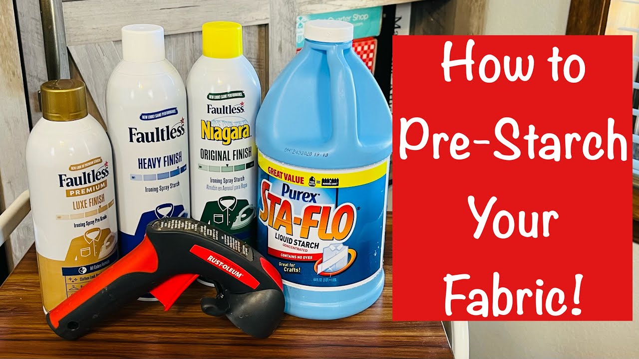 Two Options for Pre-Starching Your Fabrics!! - YouTube