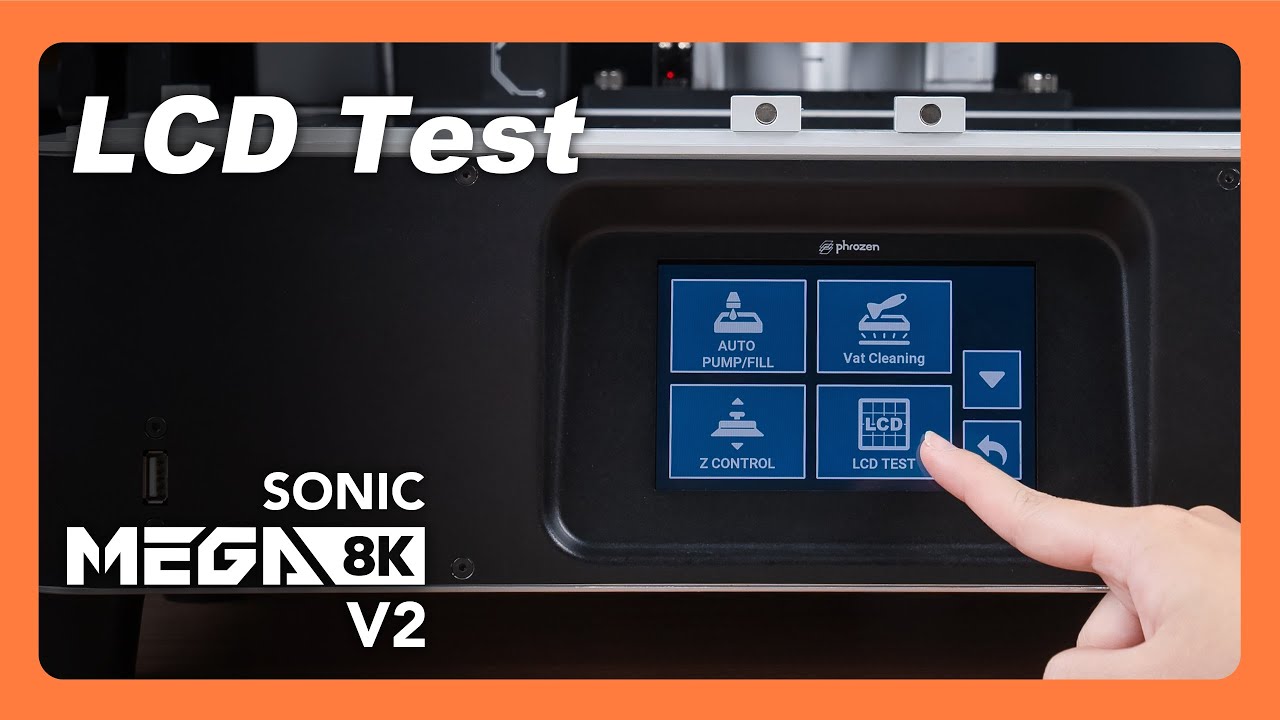 Sonic Mega 8K V2 - LCD Test - Phrozen LCD 3D Printer - YouTube