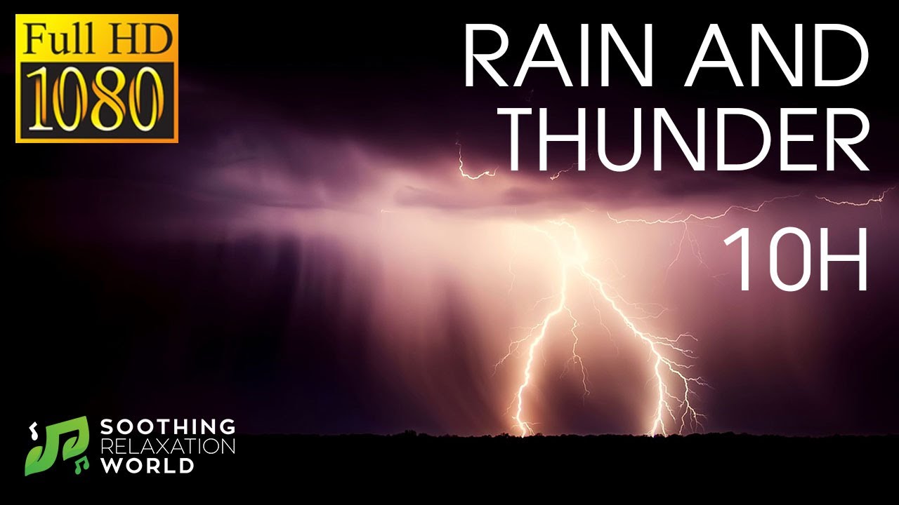 Thunderstorm Soundscape with Rain Sounds and Thunder & lightning ...